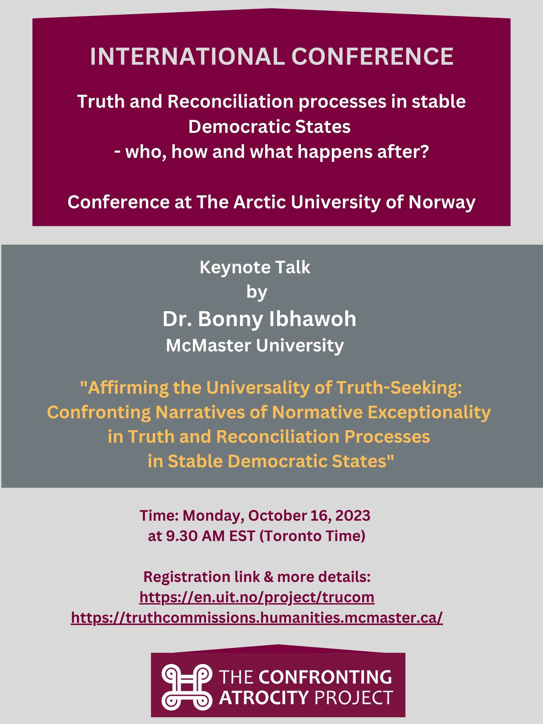 Truth Commissions – Confronting Atrocity through Truth Commissions